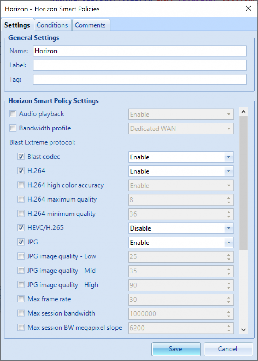 Les codecs supportés par Omnissa Blast Extreme - VDI Hub